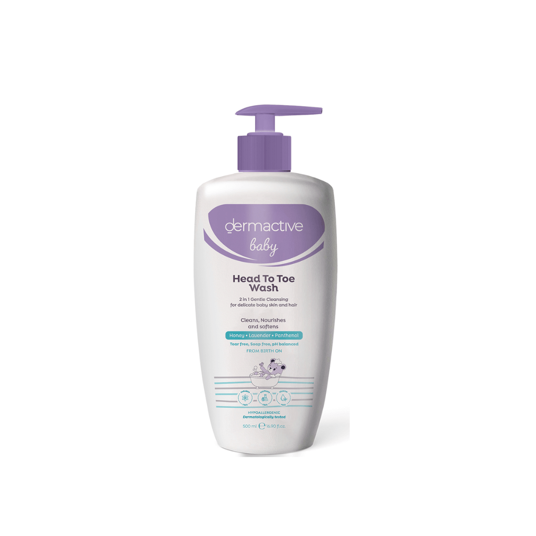 Dermactive Baby Head To Toe Wash 500ml | Kids Bath and Body – Feel22Egypt