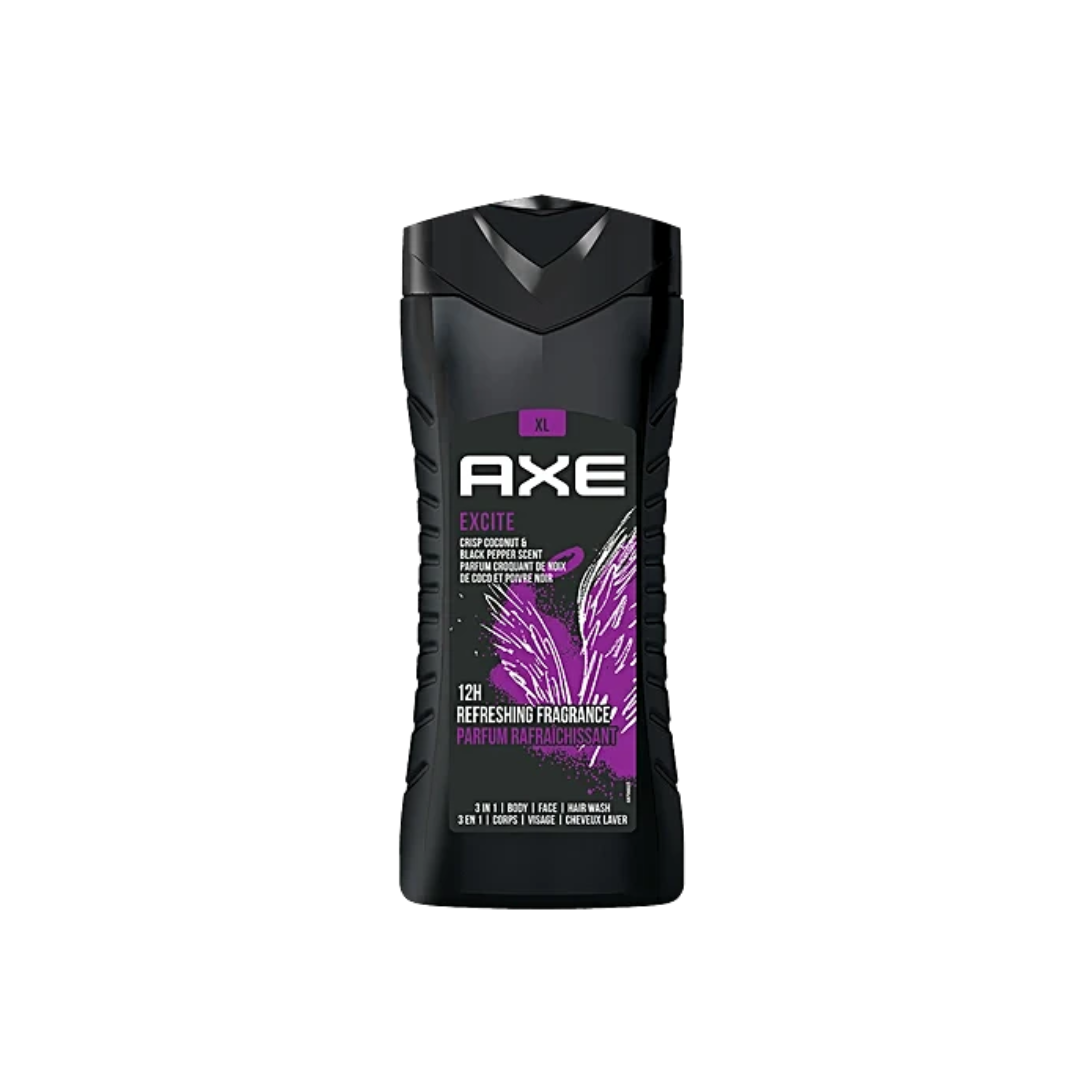 Axe Excite 3in1 Shower Gel For Men | Shower Gel and Body Wash – Feel22Egypt