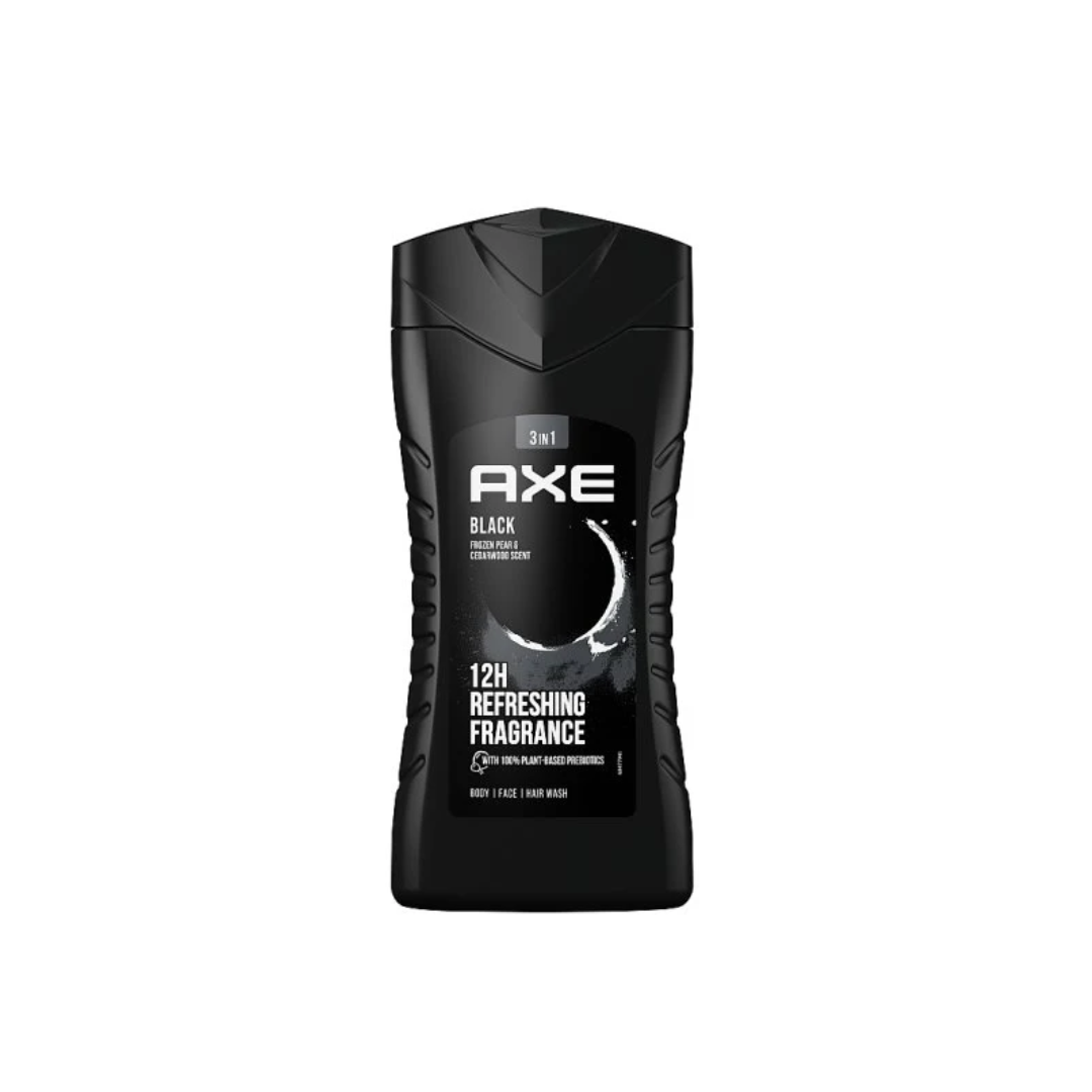 Axe Black 3in1 Shower Gel For Men | Shower Gel and Body Wash – Feel22Egypt
