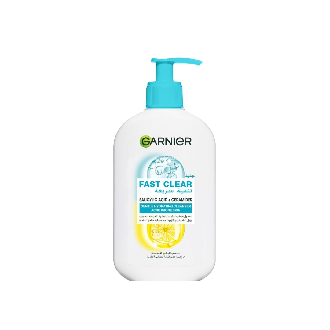 Garnier Fast Clear Gentle Hydrating Cleanser | Cleanser and Face Soap ...