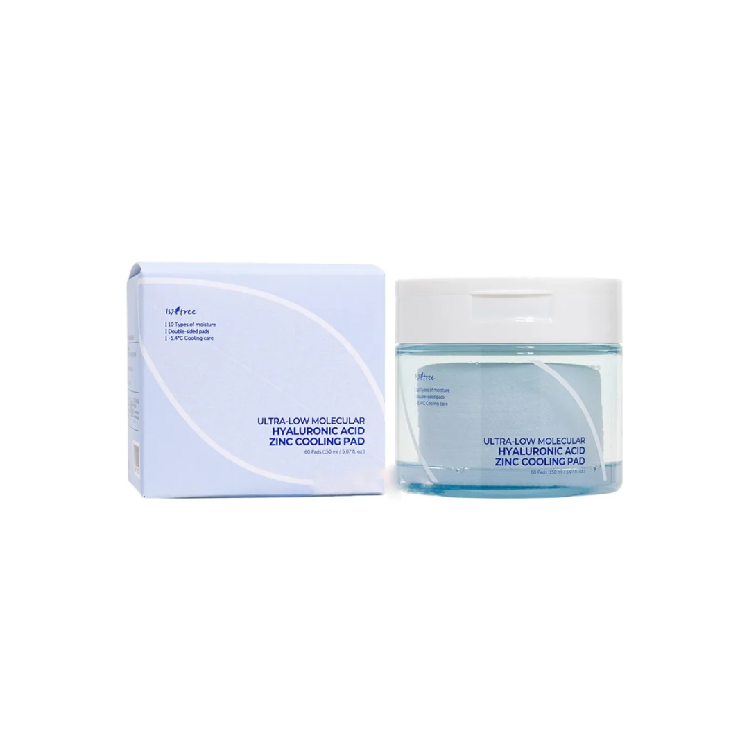 Isntree Ultra-Low Molecular Hyaluronic Acid Zinc Cooling Pad | Toner ...