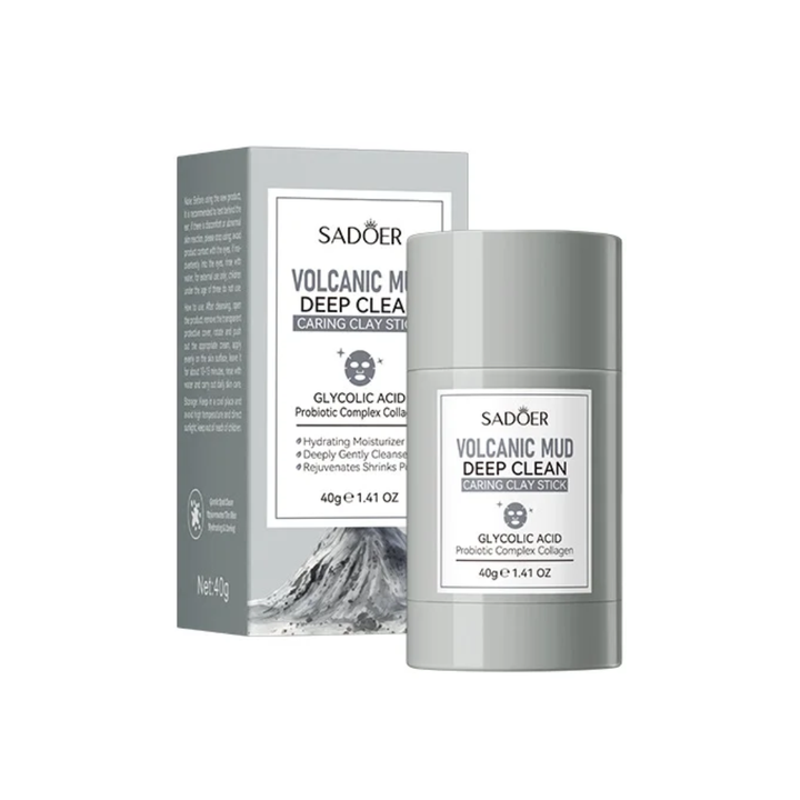Sadoer Volcanic Mud Deep Clean Caring Clay Stick | Face Mask – Feel22Egypt