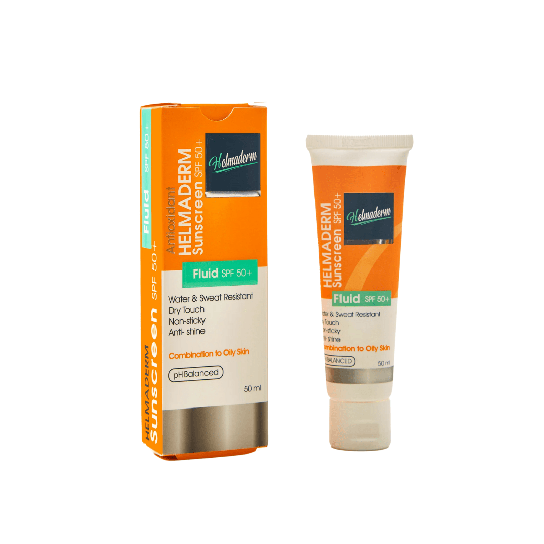 Helmaderm Sunscreen SPF50+ Fluid 50ml | Sun Protection – Feel22Egypt